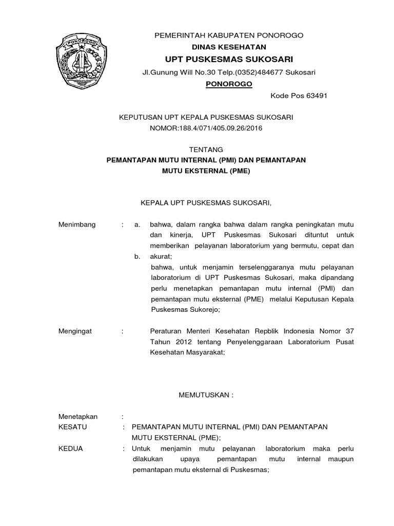 8.1.7.5 071 SK Pmi Dan Pme | PDF