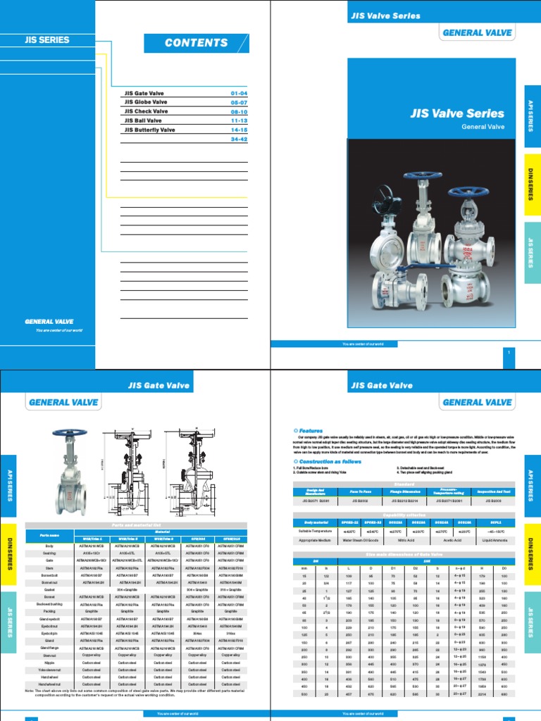 JIS Standard Valve PDF | PDF | Valve | Hydraulic Engineering