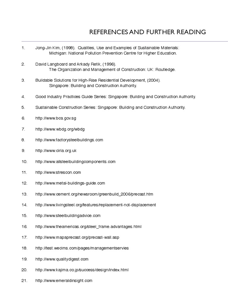 References and Further Reading | PDF