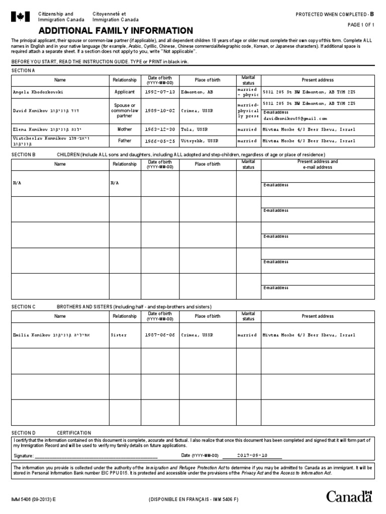 Imm5406e Final - PDF Family | PDF | Email | Social Institutions