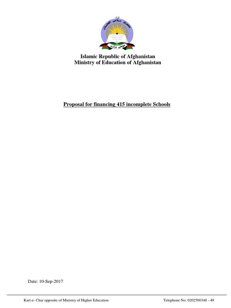 Revised Draft Proposal For Financing of Incomplete Schools (003) New-10 ...