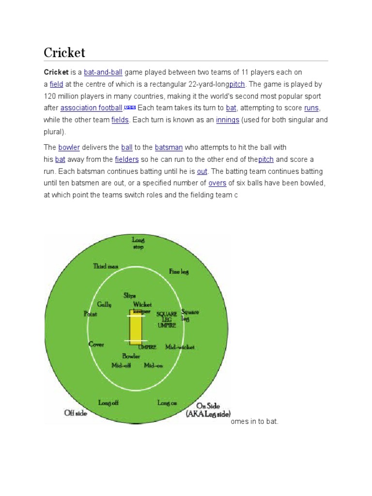 Cricket Grund Information | PDF | Table Tennis | Leisure
