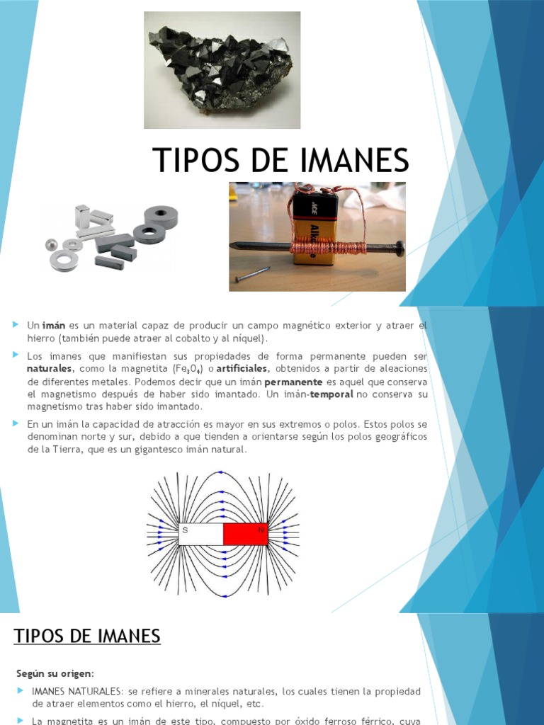 Tipos de Imanes | PDF | Imán | Magnetismo