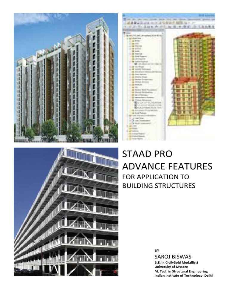 Advance Staad by Saroj | PDF | Beam (Structure) | Stress (Mechanics)