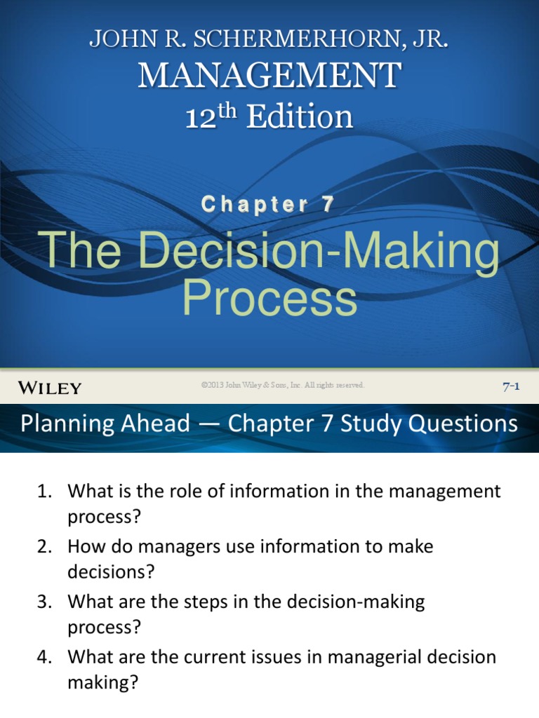 CH 07 | PDF | Decision Making | Creativity