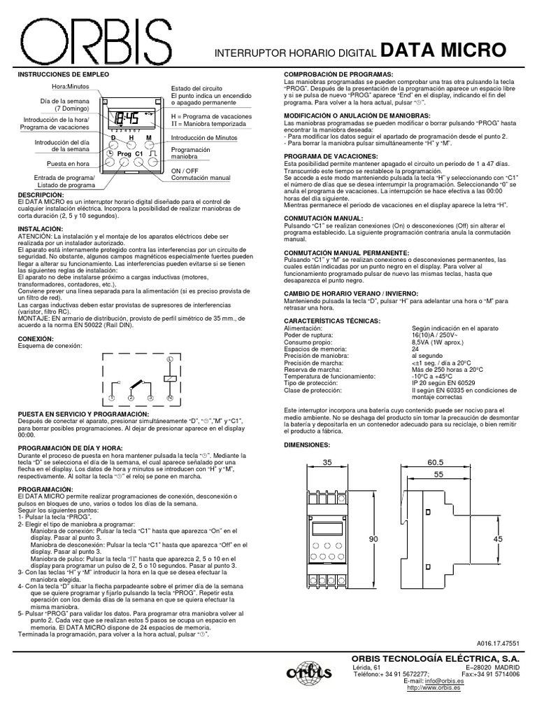 Data Micro + Orbis PDF | PDF | Hora | Bienes manufacturados