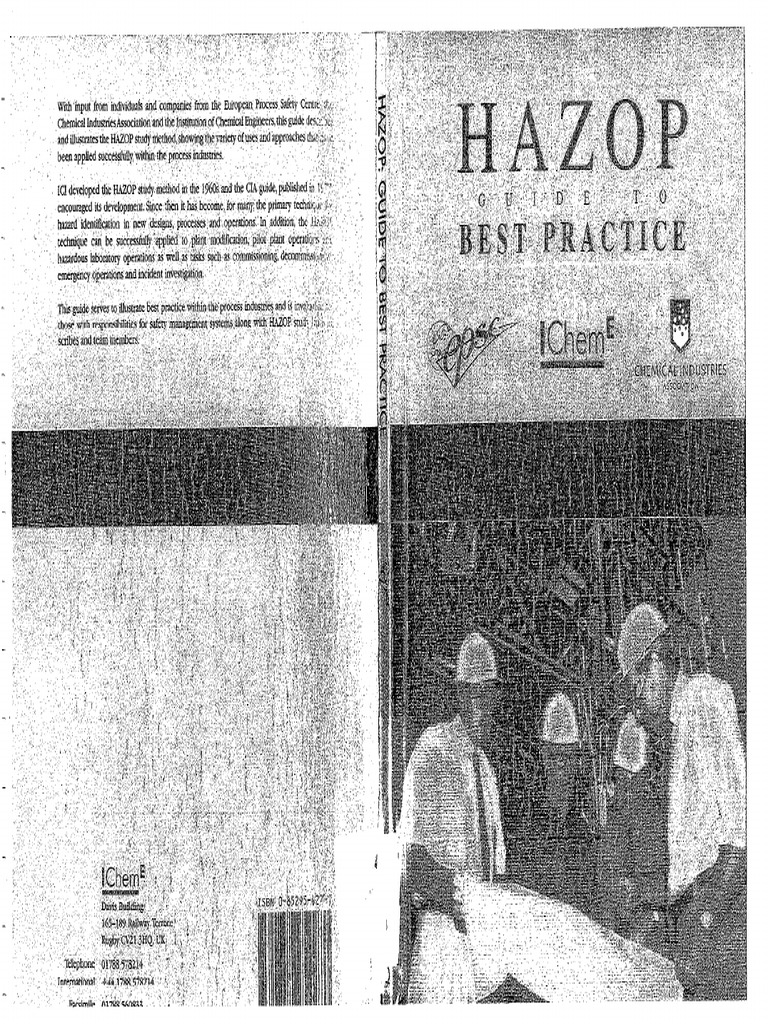 HAZOP Guide To Best Practice - EPSC-IChemE | PDF