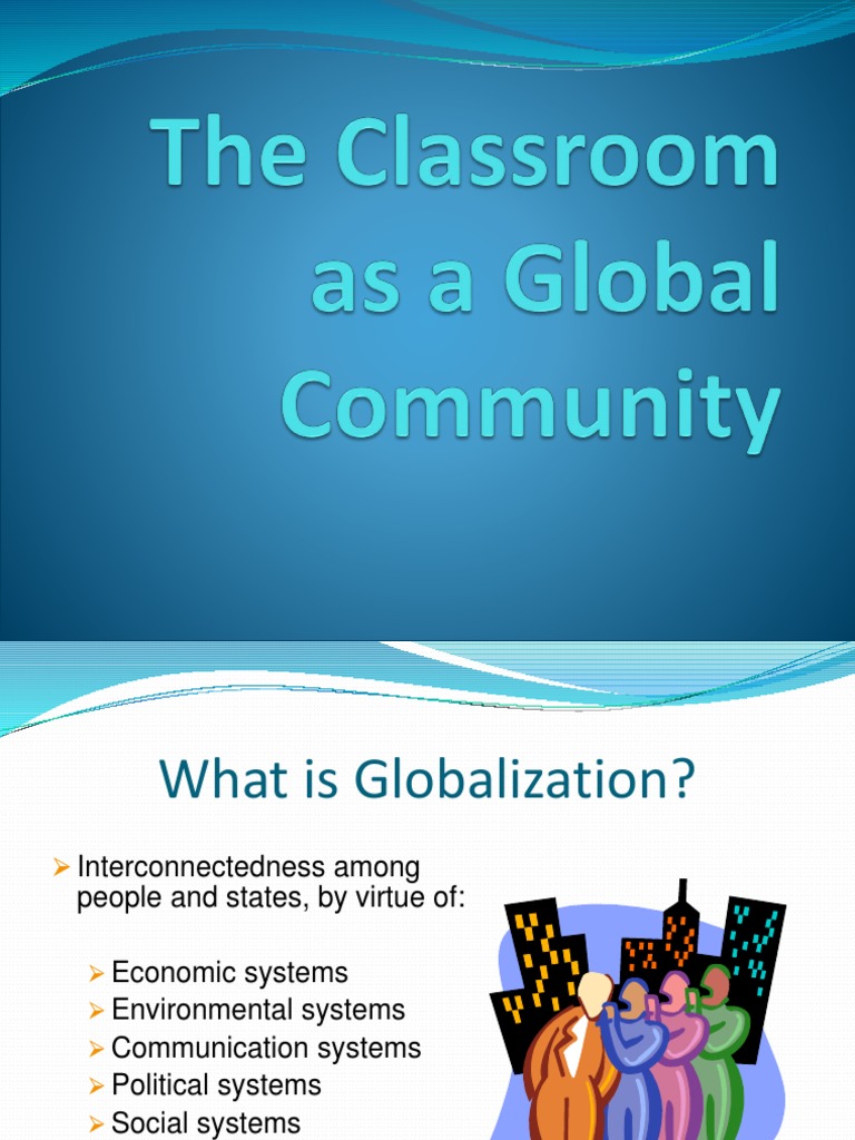 Classroom As Globalcommunity Pdf Cross Cultural Communication