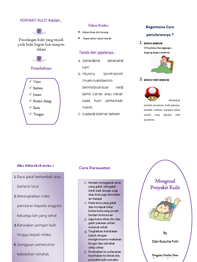 Leaflet Penyakit Kulit | PDF