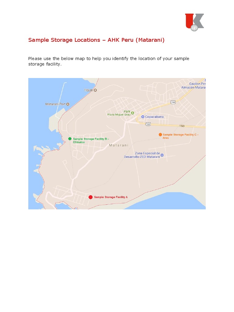 Sample Storage Locations | PDF