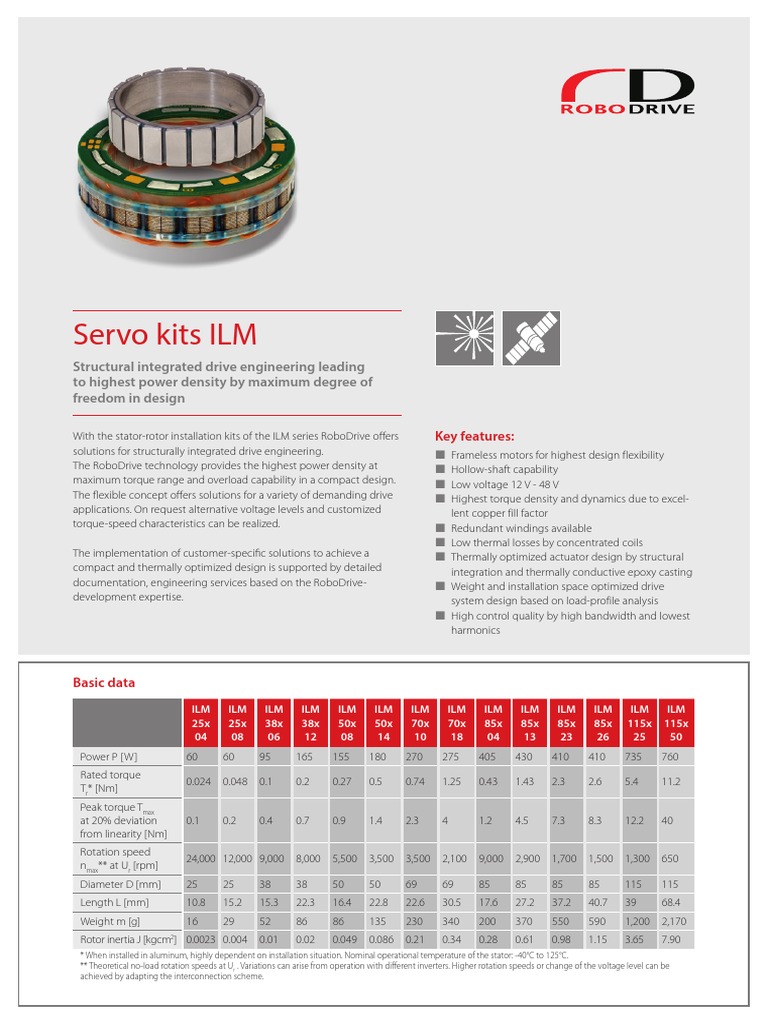 RoboDrive Product Info en Servo Kit ILM | PDF | Electrical Engineering ...