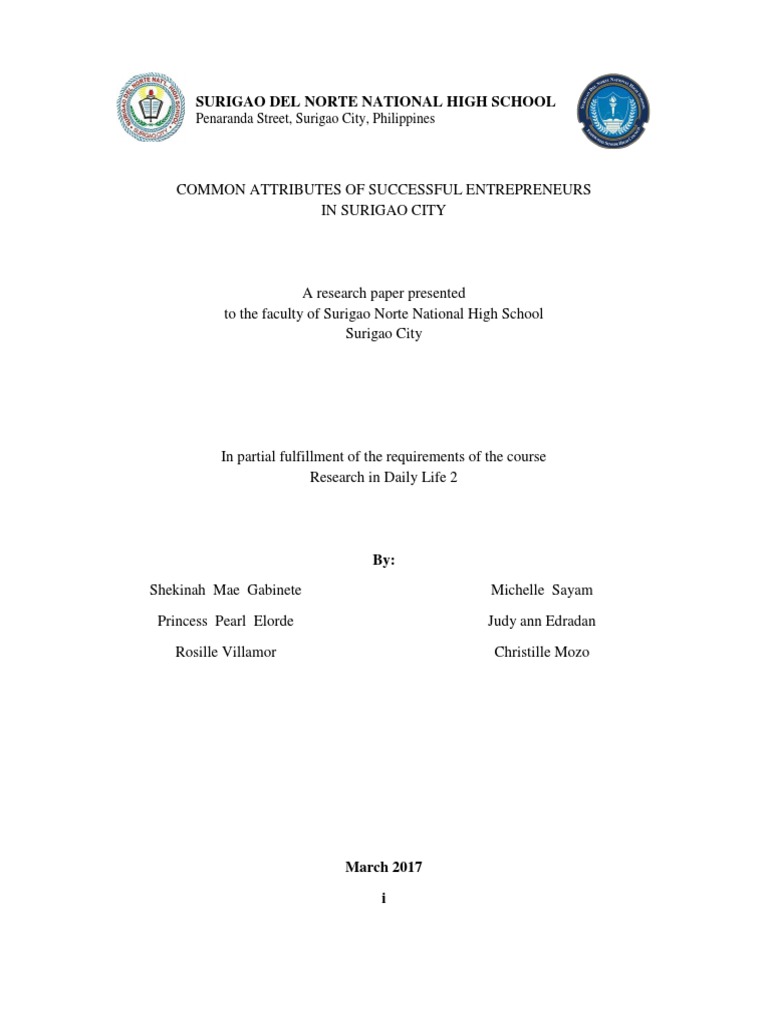 Research Grade 12 | PDF | Entrepreneurship | Motivation