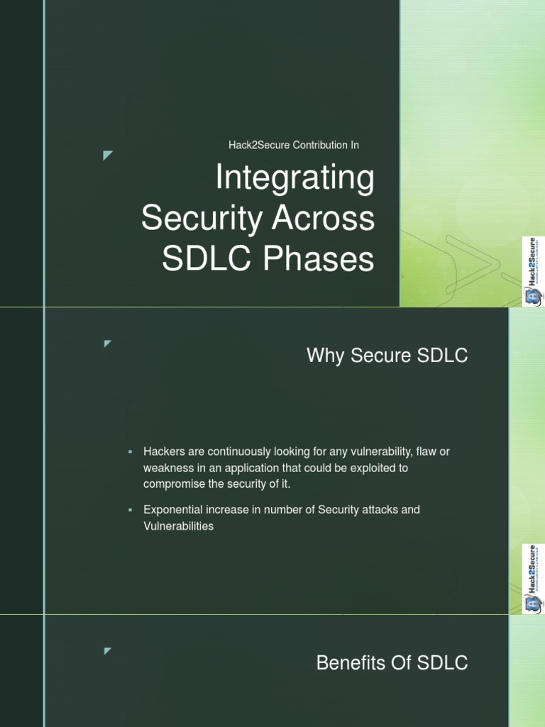 Integrating Security Across Sdlc Phases Pdf Vulnerability