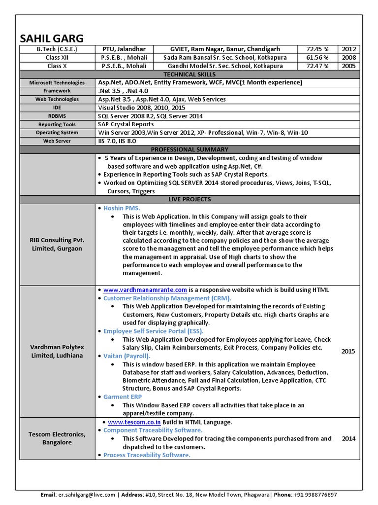 Sahil Garg | PDF | Microsoft Visual Studio | Databases