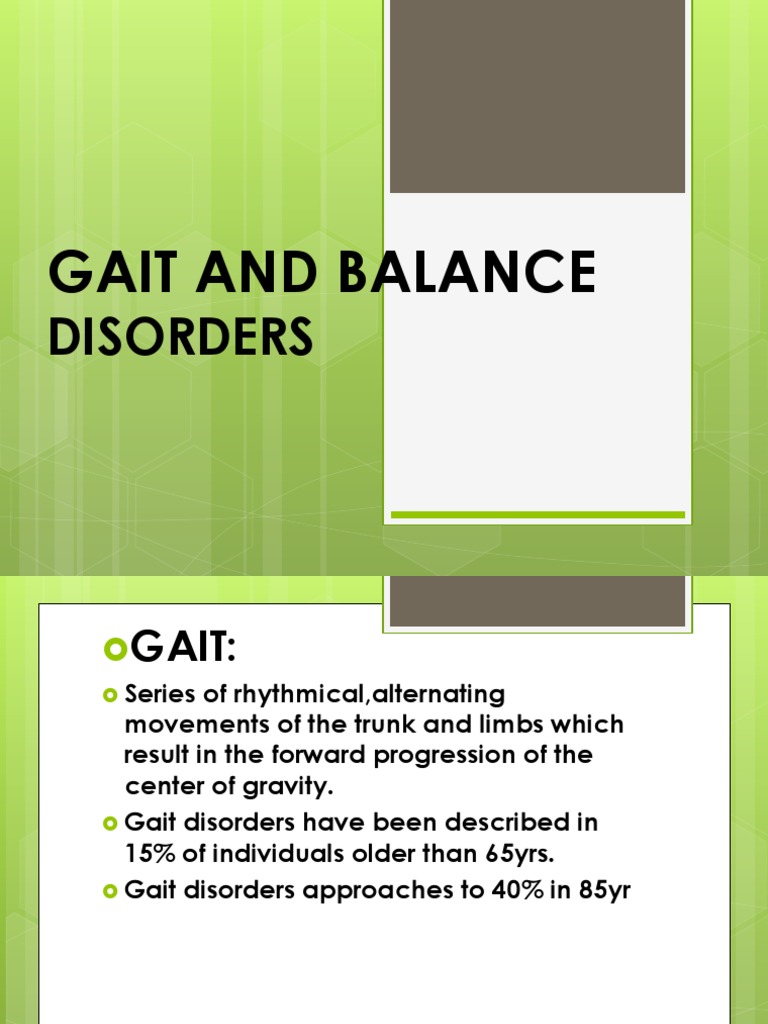 Gait and Balance Disorders25 | PDF | Central Nervous System | Nervous ...