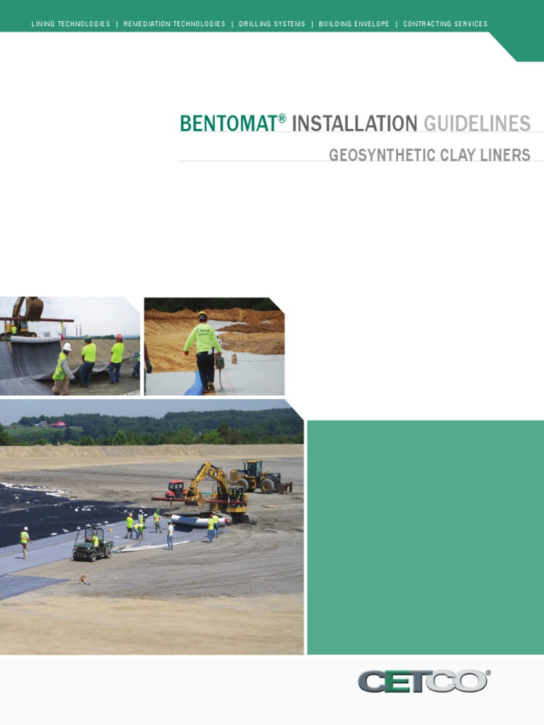 Bentomat Installation Guidelines | PDF | Soil | Economic Sectors