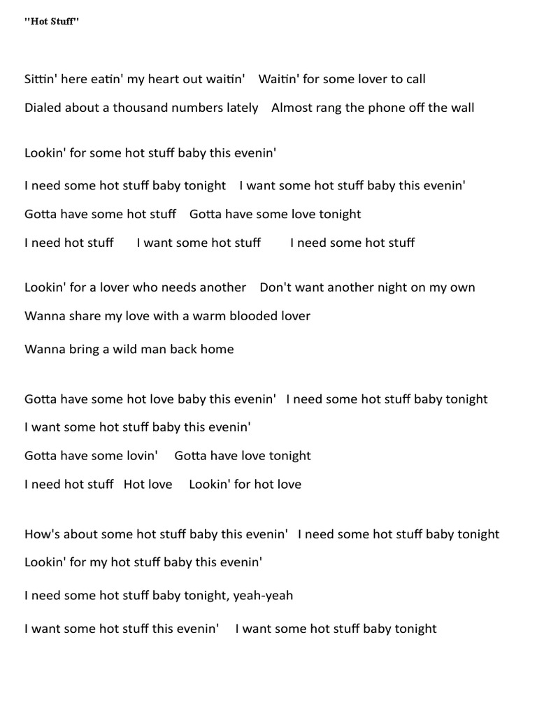 Hot Stuff | PDF