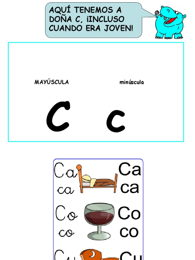 Juego de Letras: Encuentra la C | PDF