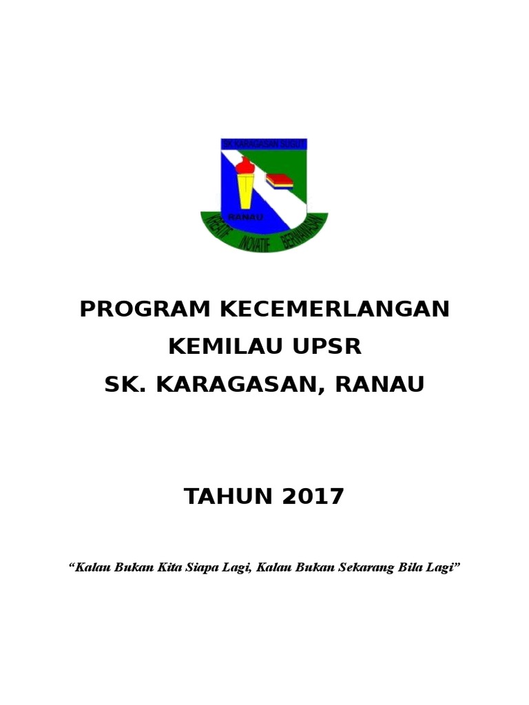 Program Kecemerlangan UPSR SK - Karagasan 2017 | PDF