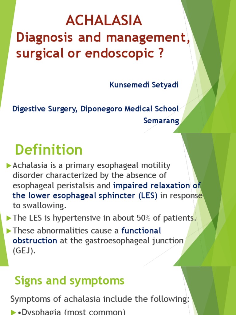 Achalasia | Esophagus | Medical Treatments