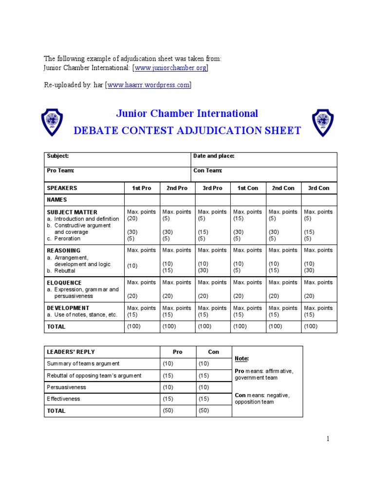 Adjudication Sheet | PDF | Epistemology | Linguistics