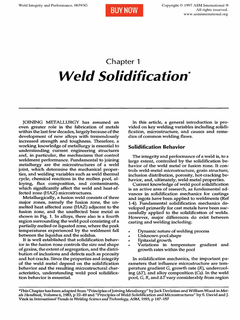 Weld Solidification | PDF | Crystallite | Welding