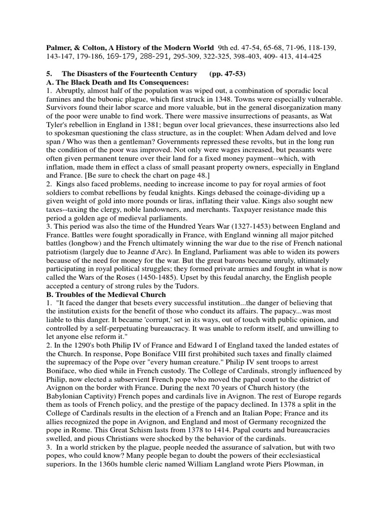 Palmer, Colton, A History of The Modern World | PDF | Protestantism ...