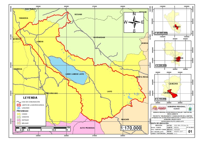 Mapa de Ubicación Langui-Layo | PDF