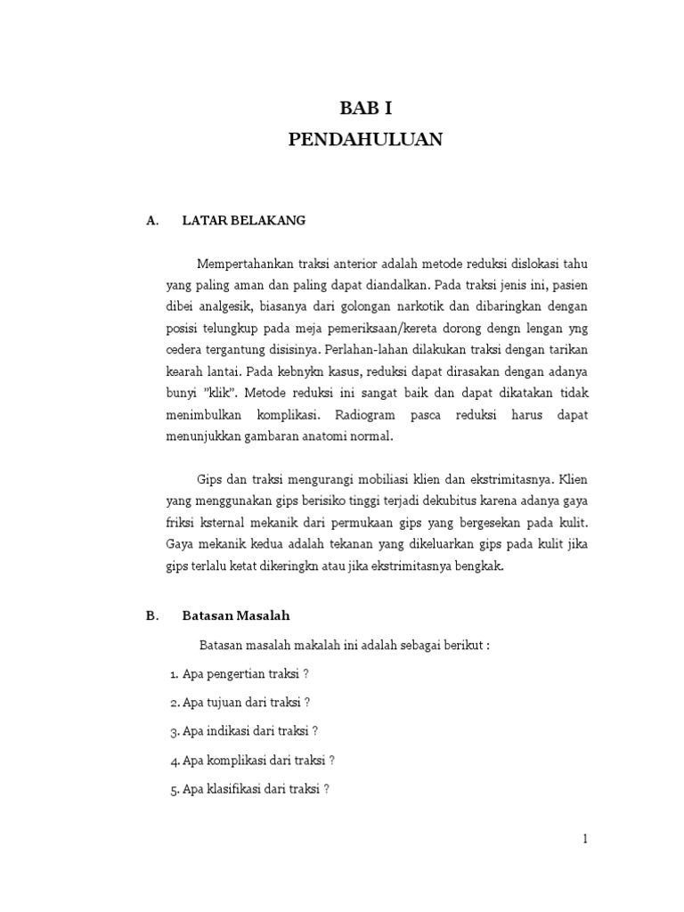Metode dan Prinsip Traksi Medis | PDF | Kesehatan Holistik | Sejarah
