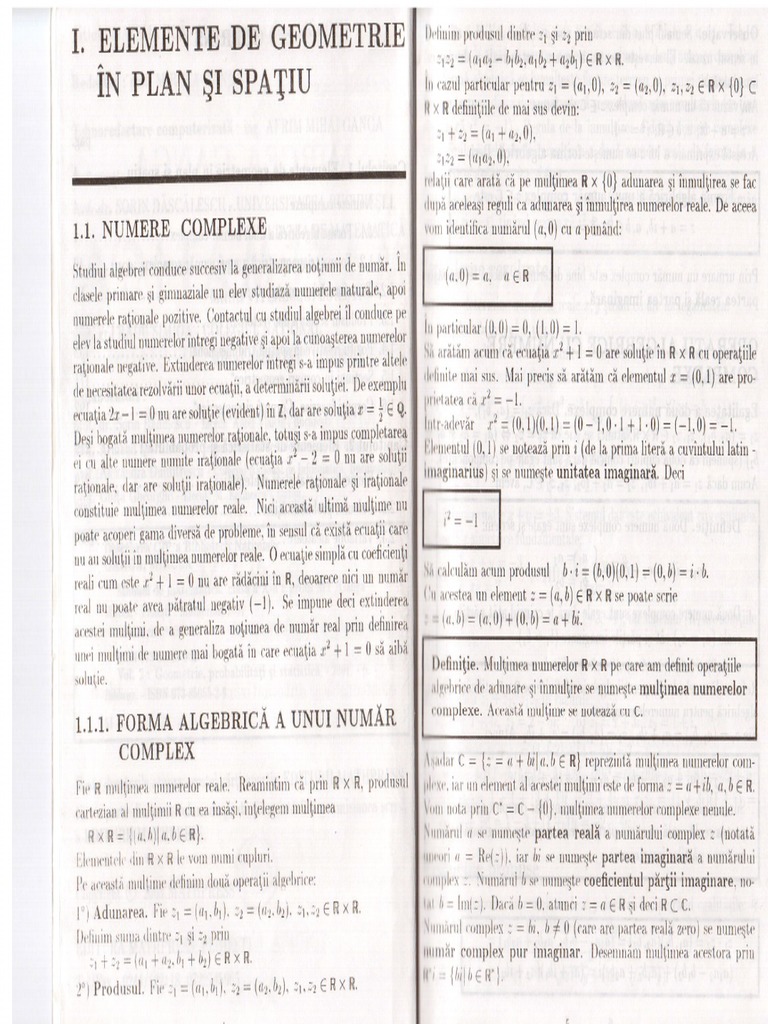 G Numere Complexe PDF | PDF