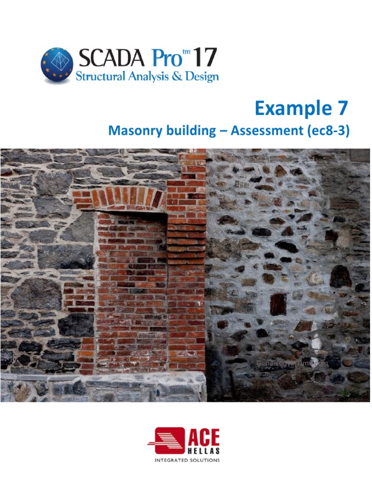 Scada Pro - 7 - Example - Masonry - Ec8 - EN PDF | PDF | Masonry ...