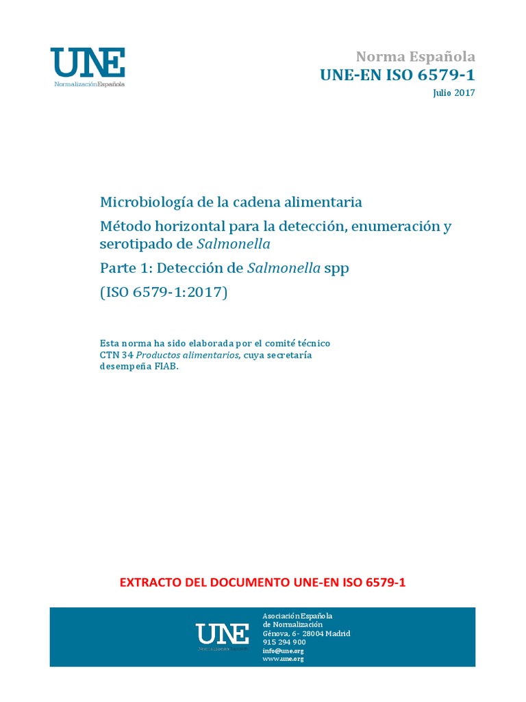 Iso 6579-1 PDF | PDF | Salmonela | Patologia clinica