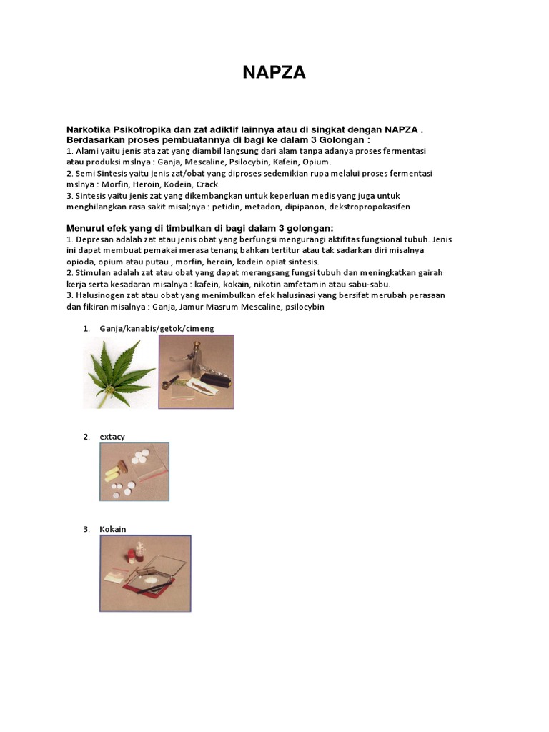 Gambar Contoh NAPZA | PDF