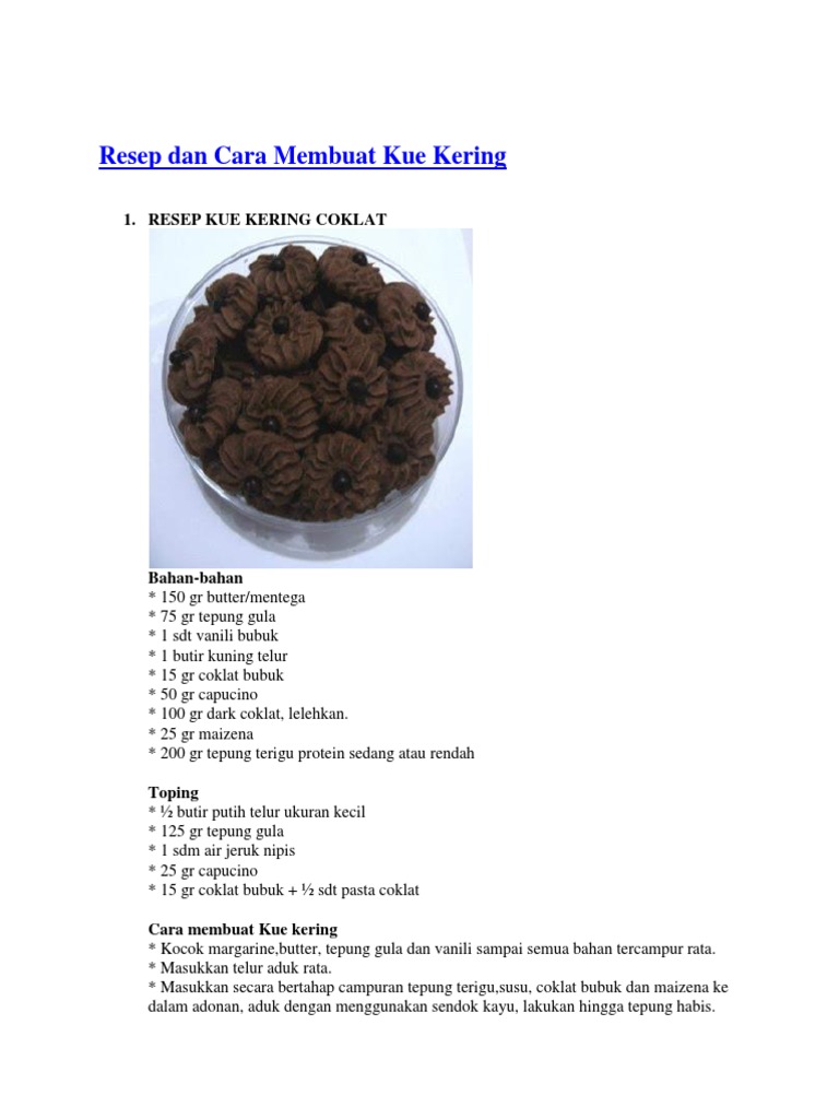 Resep Kue | PDF