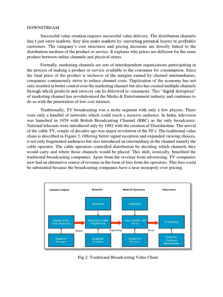 Broadcasting Value Chain | Download Free PDF | Video On Demand | Internet