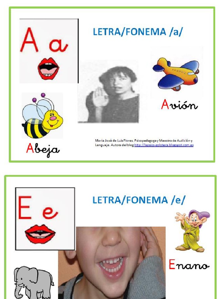 Tarjetas Lecto Foneticas Silabas y Lenguaje Signos PDF | PDF