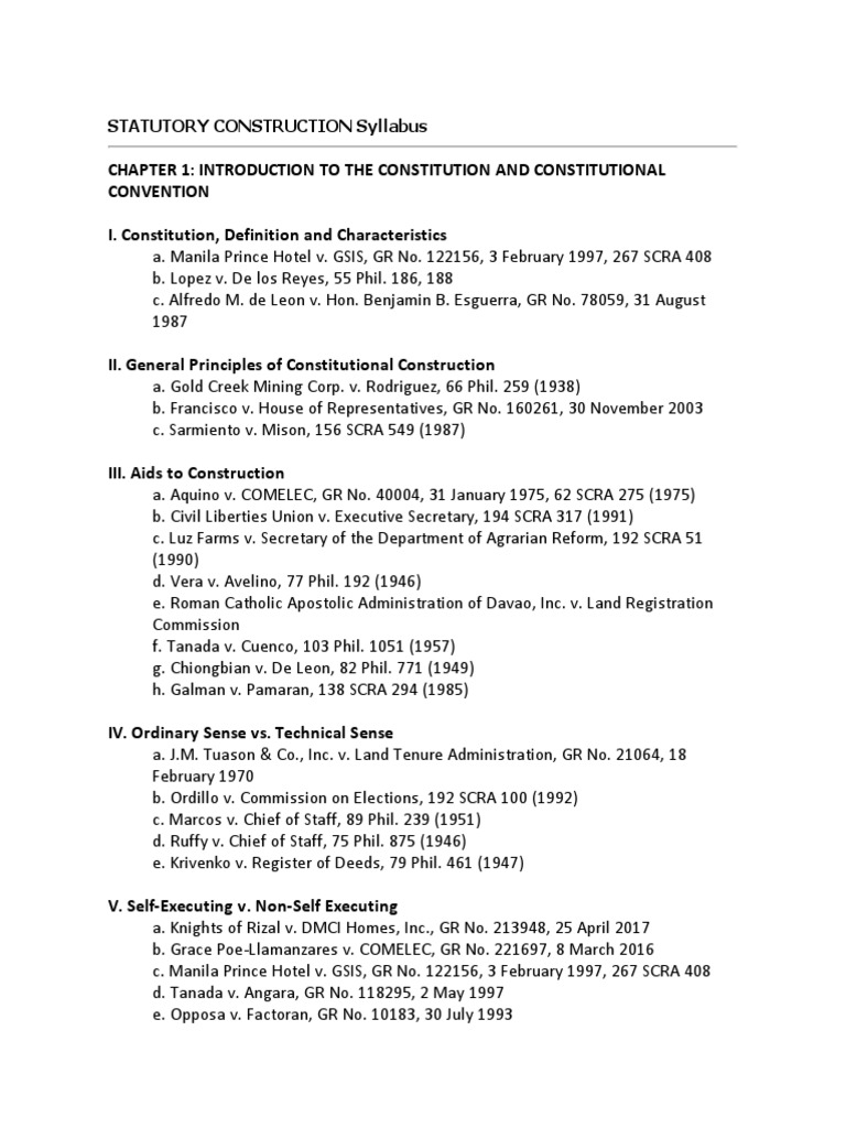 Statcon Syllabus 1 | PDF | Commission On Elections (Philippines) | Social Institutions