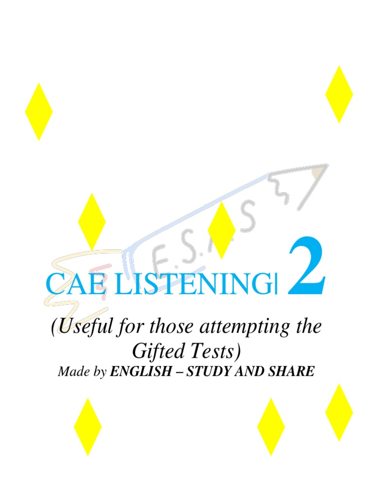 Cae Listening 2 | PDF