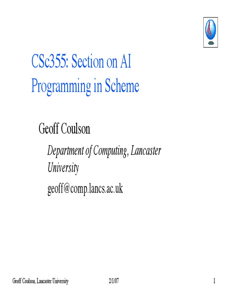 Scheme - 0-01 | PDF | Scheme (Programming Language) | Anonymous Function Scheme - 0-01 | PDF | Scheme (Programming Language) | Anonymous Function