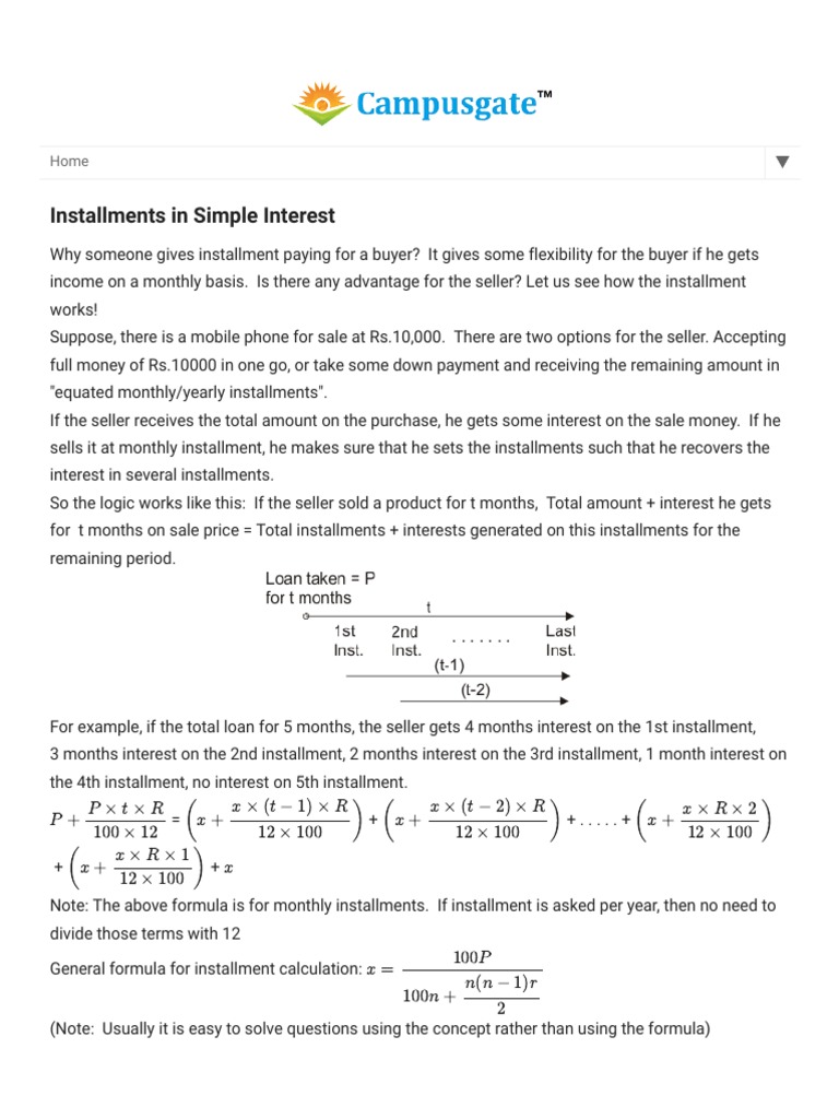 installments-in-simple-interest-interest-sales