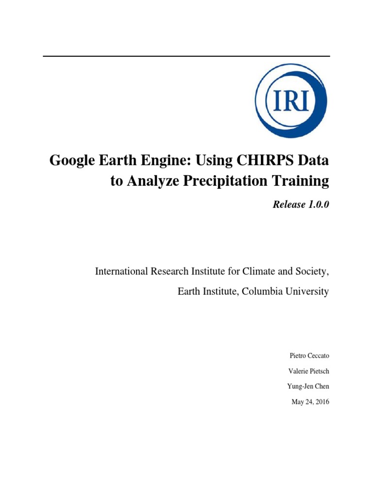 Analyzing Precipitation Patterns in Brazil over Time Using CHIRPS ...