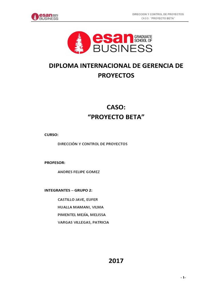Proyecto Beta - Grupo 2 | PDF