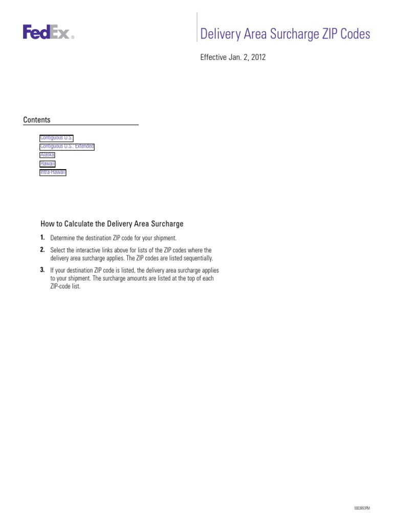 Fedex Guide 2012 | PDF | Fed Ex | Zip Code