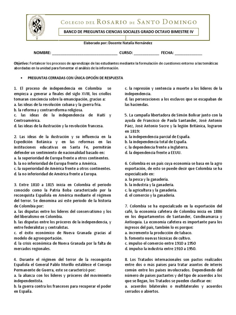 Independencia de Colombia | PDF | Colombia | Naciones Unidas