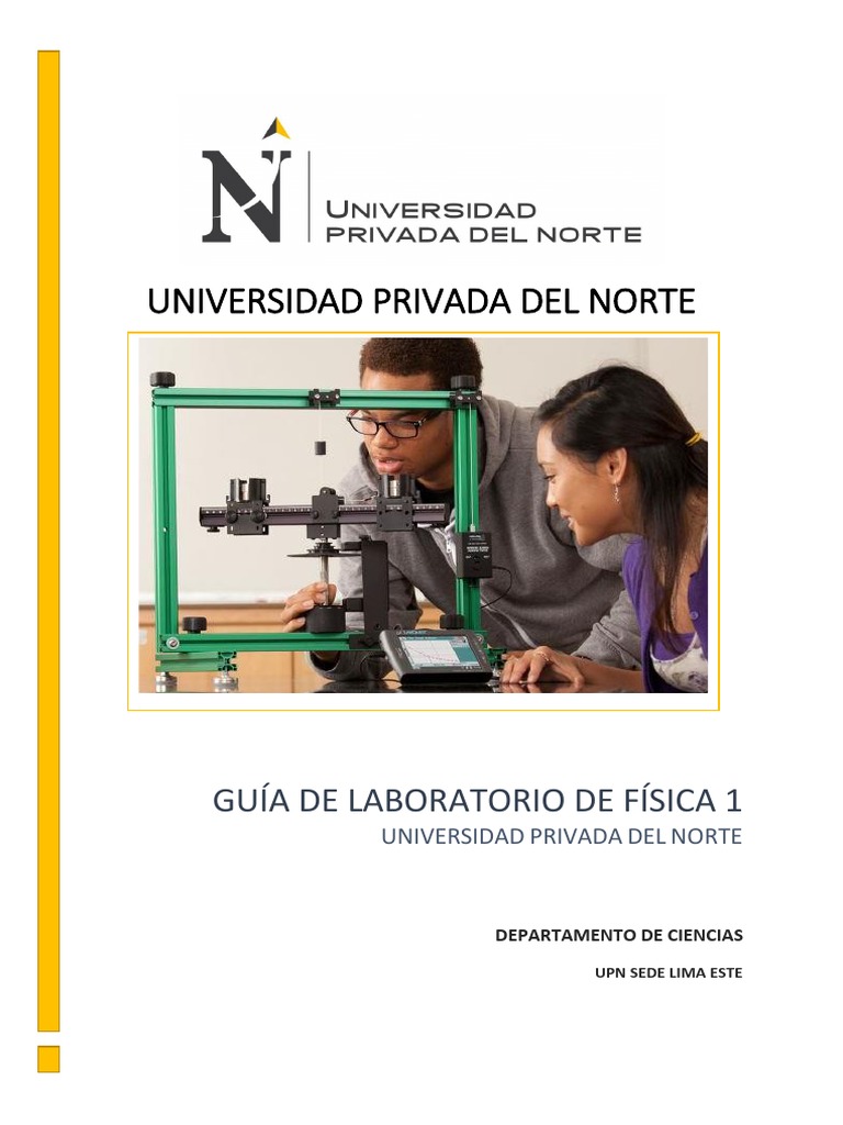 Guía De Laboratorio De Física 1 Pdf Tasas Temporales Ingeniería
