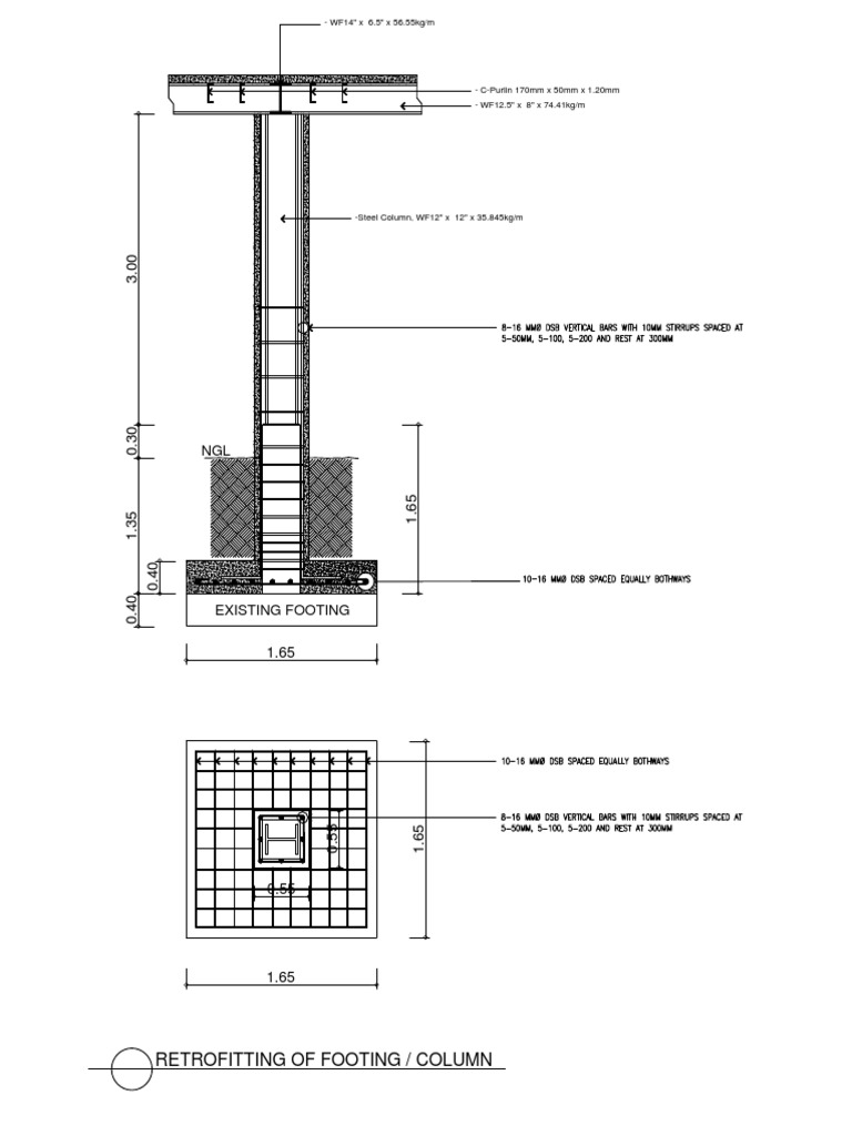 Column and Footing Design | PDF