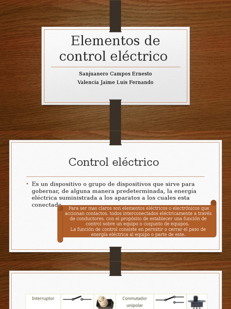 Elementos de Control Eléctrico | PDF | Relé | Equipo eléctrico