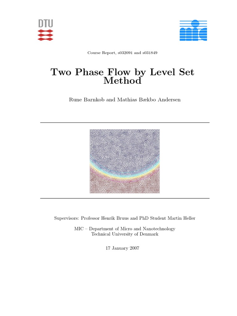 Two Phase Level Set COMSOL Tutorial | PDF | Surface Tension | Soft Matter