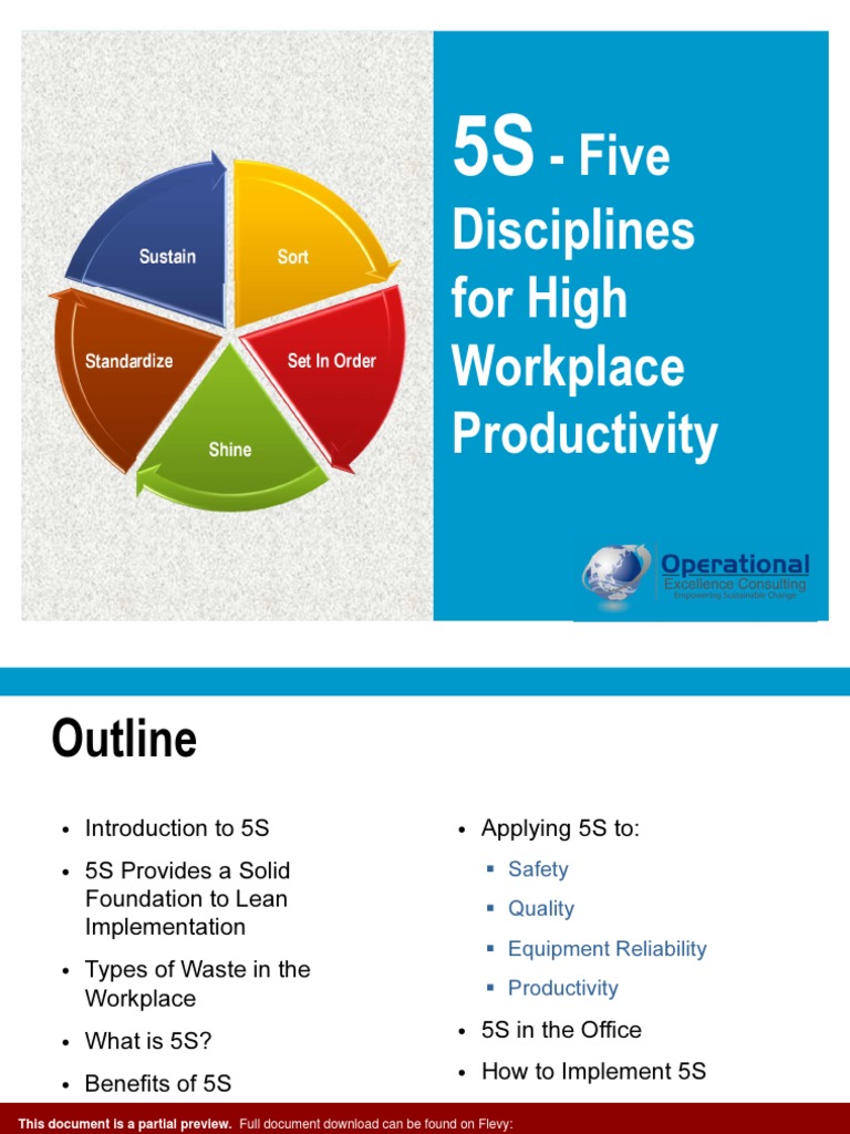 5S Sample | Lean Manufacturing | Production And Manufacturing