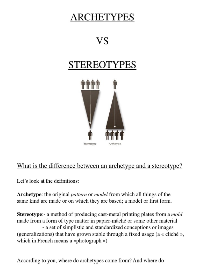 archetypes vs stereotypes | Stereotypes | Shirt